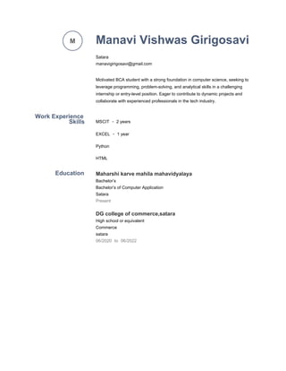 Manavi vishwas girigosavi resume for career.pdf
