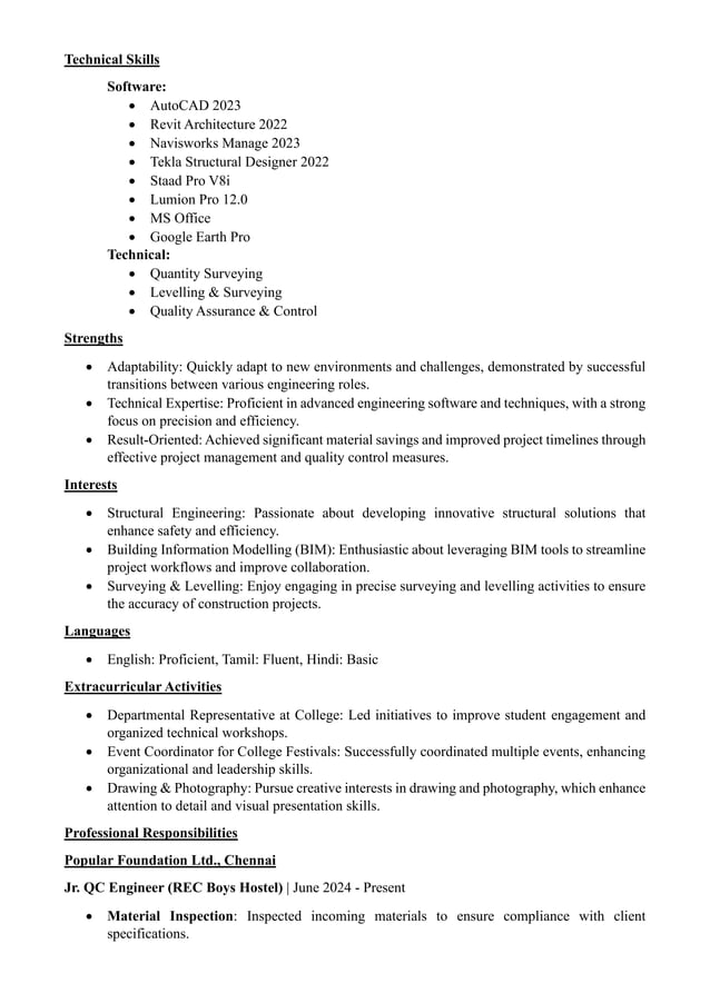 Formal resume Formate for freshers and Experienced | PDF