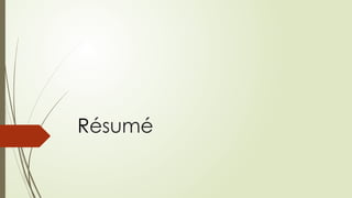 Resume sample paper and the procedure for making resume | PPTX