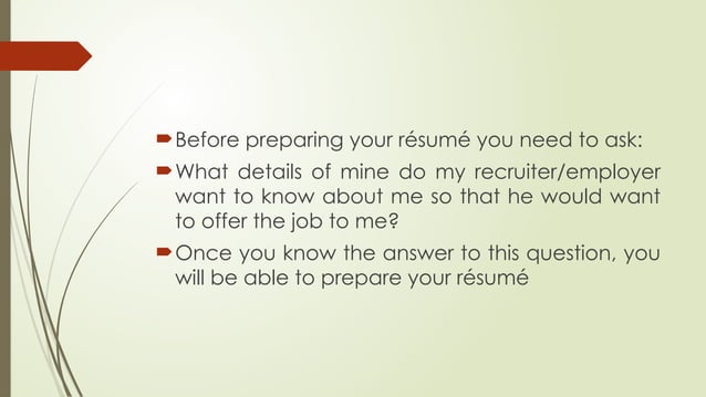 Resume sample paper and the procedure for making resume | PPT