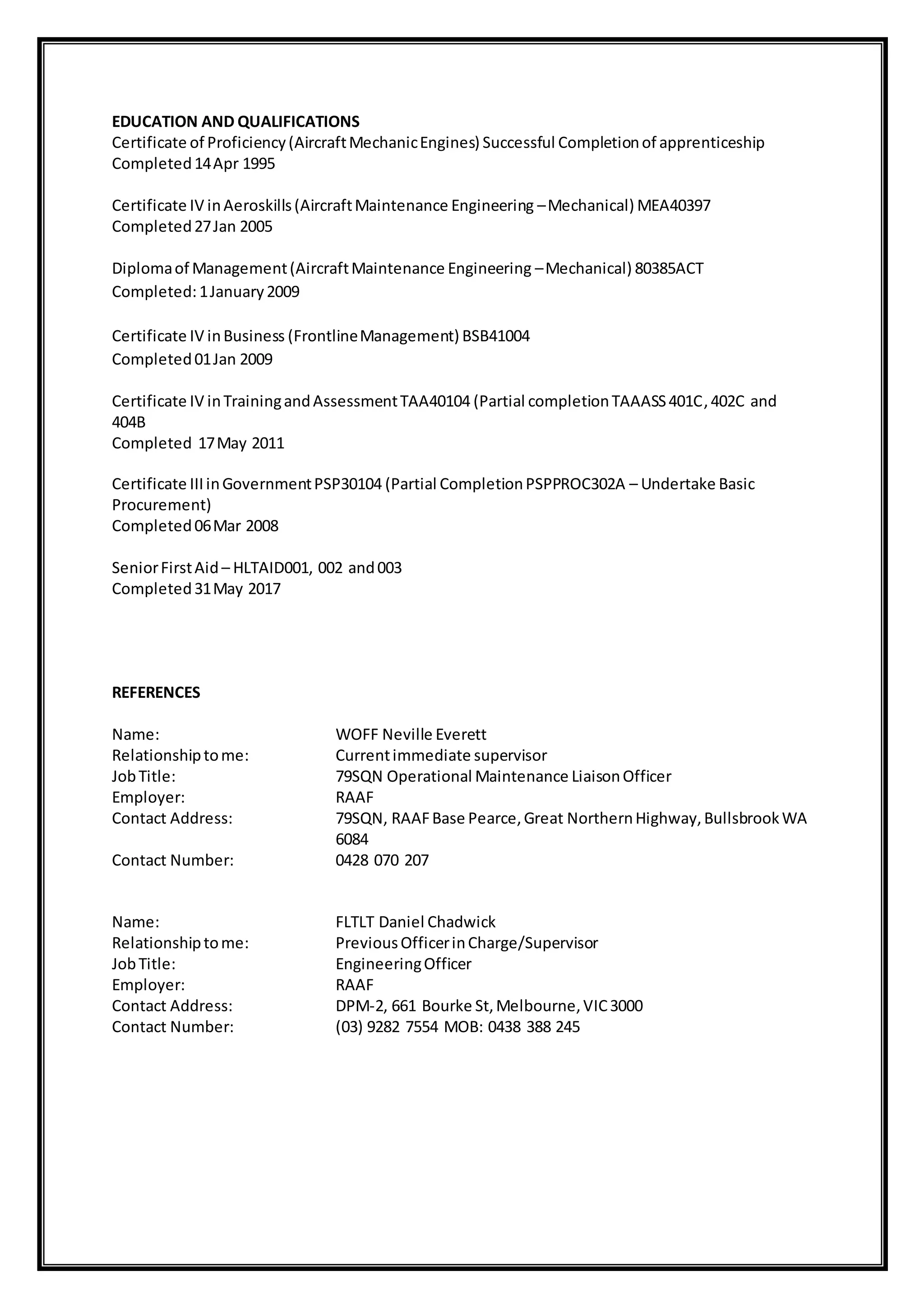 Resume anthony erceg (3) | PDF