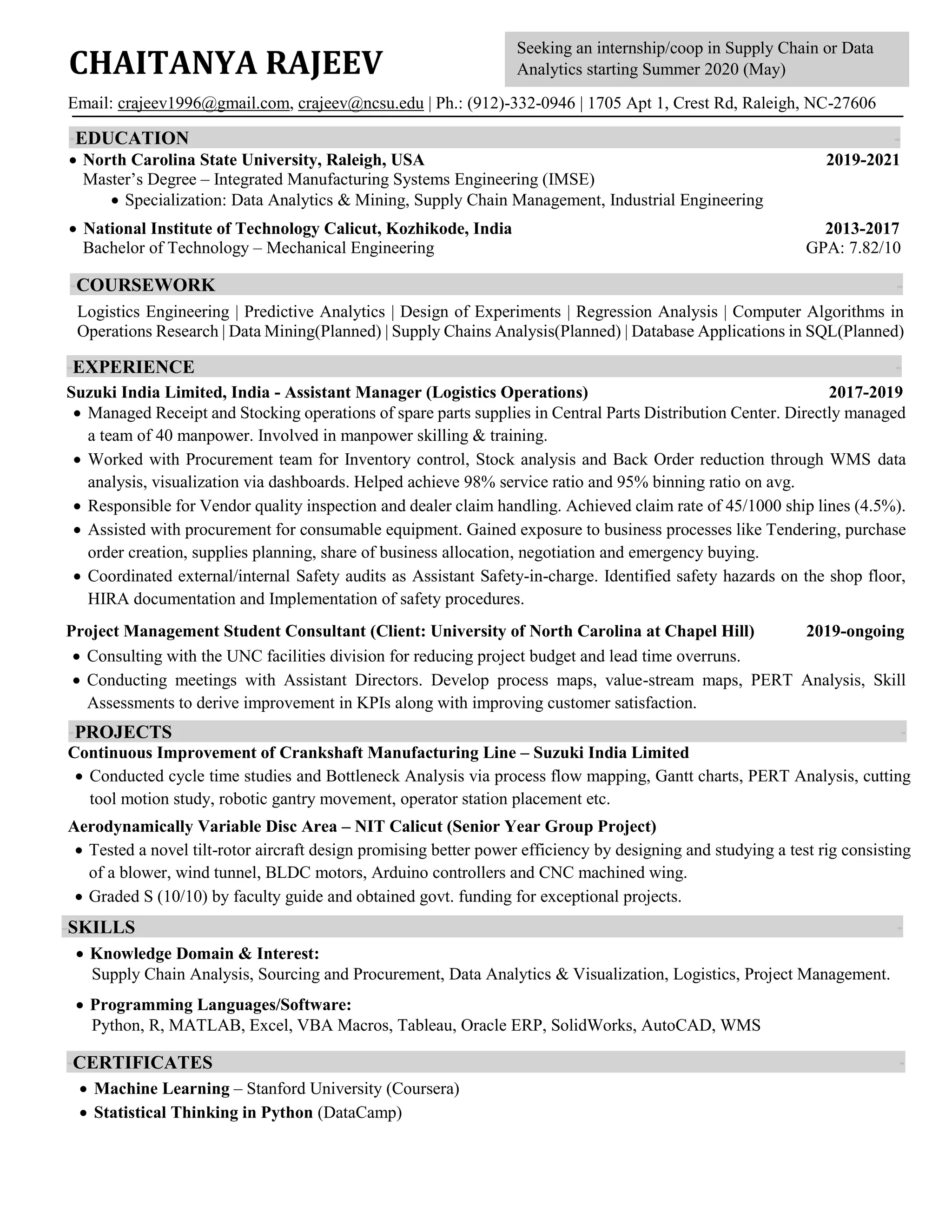 Chaitanya Rajeev | PDF