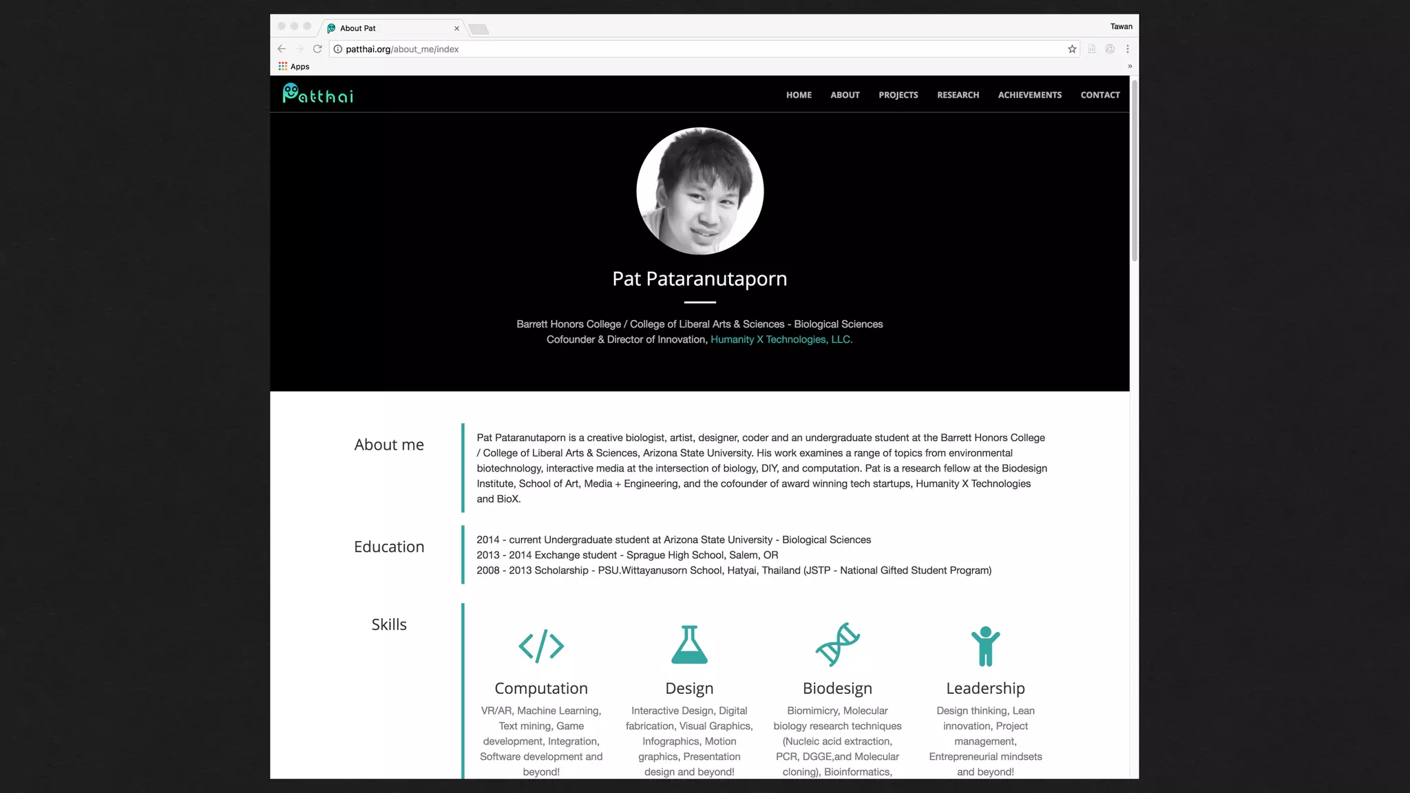 Resume CV presentation @ME KMUTT | PDF