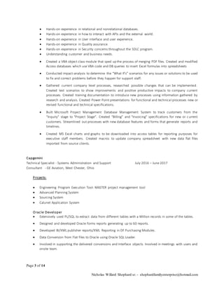 Resume database programmer oracle-2018 | PDF