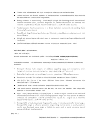 Resume database programmer oracle-2018 | PDF