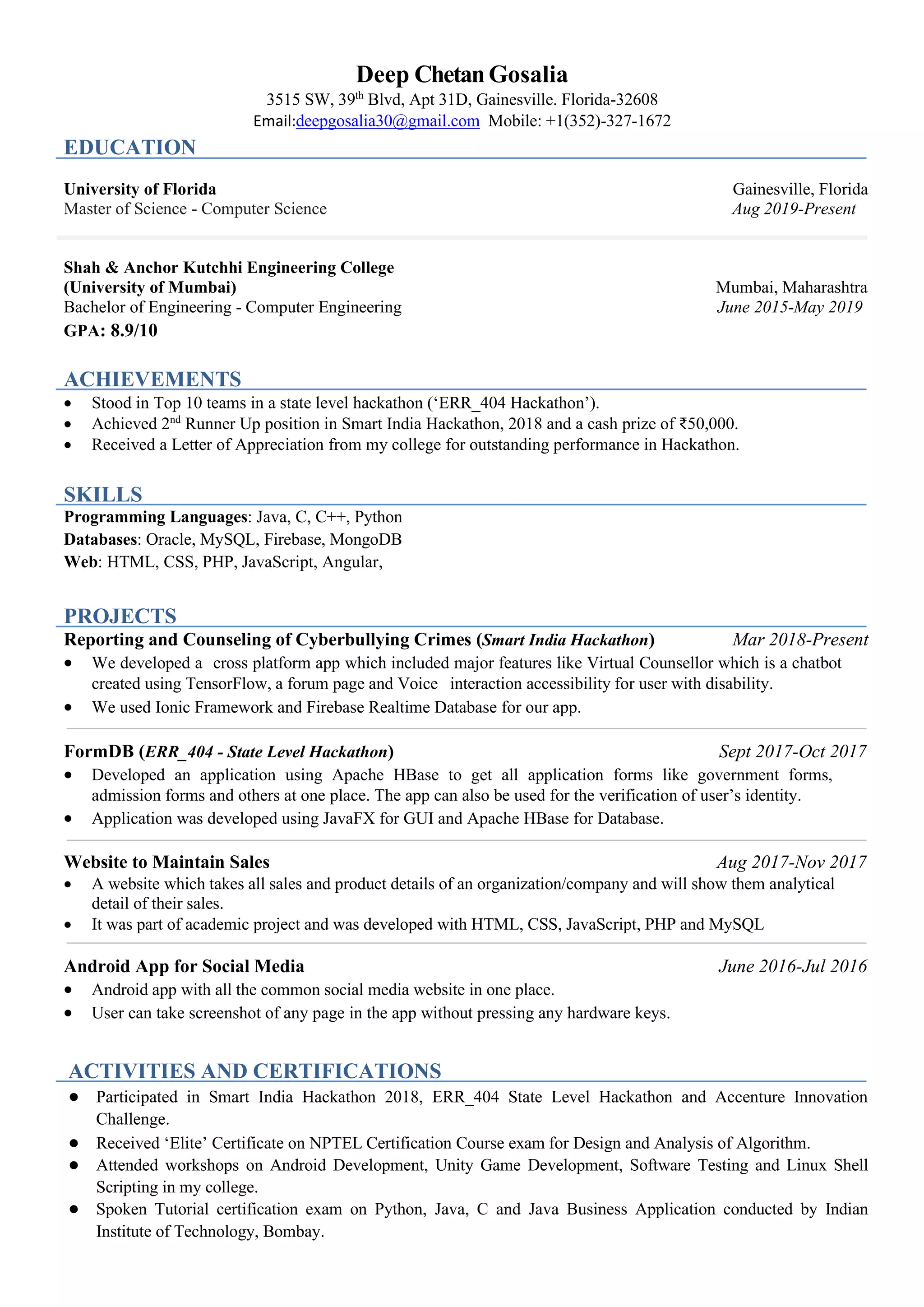 Resume | PDF