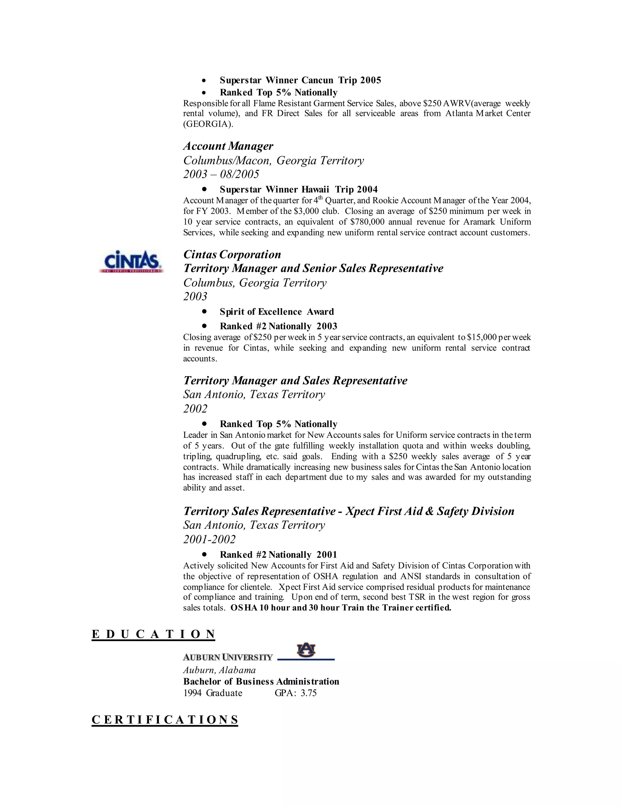 Resume elizabeth tooker-south east 2017 | DOCX