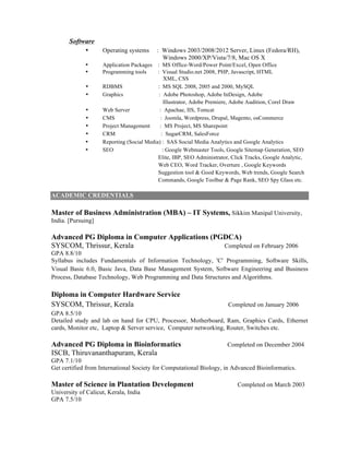 Resume - IT Specialist-Web-Social Media Specialist-Digital Marketing | PDF | Operating Systems ...