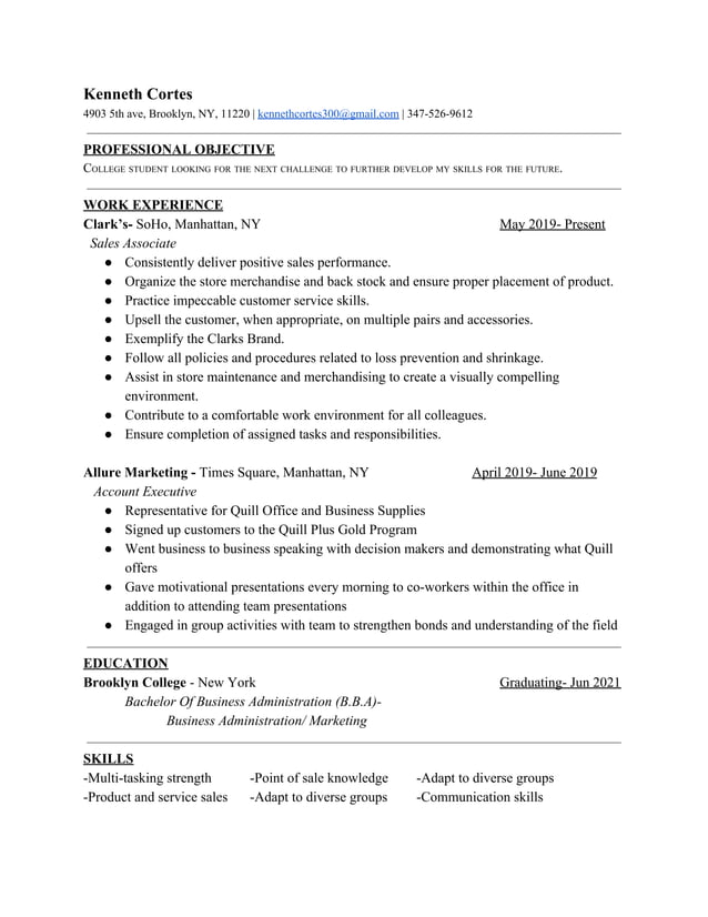Resume- Kenneth Cotres | PDF
