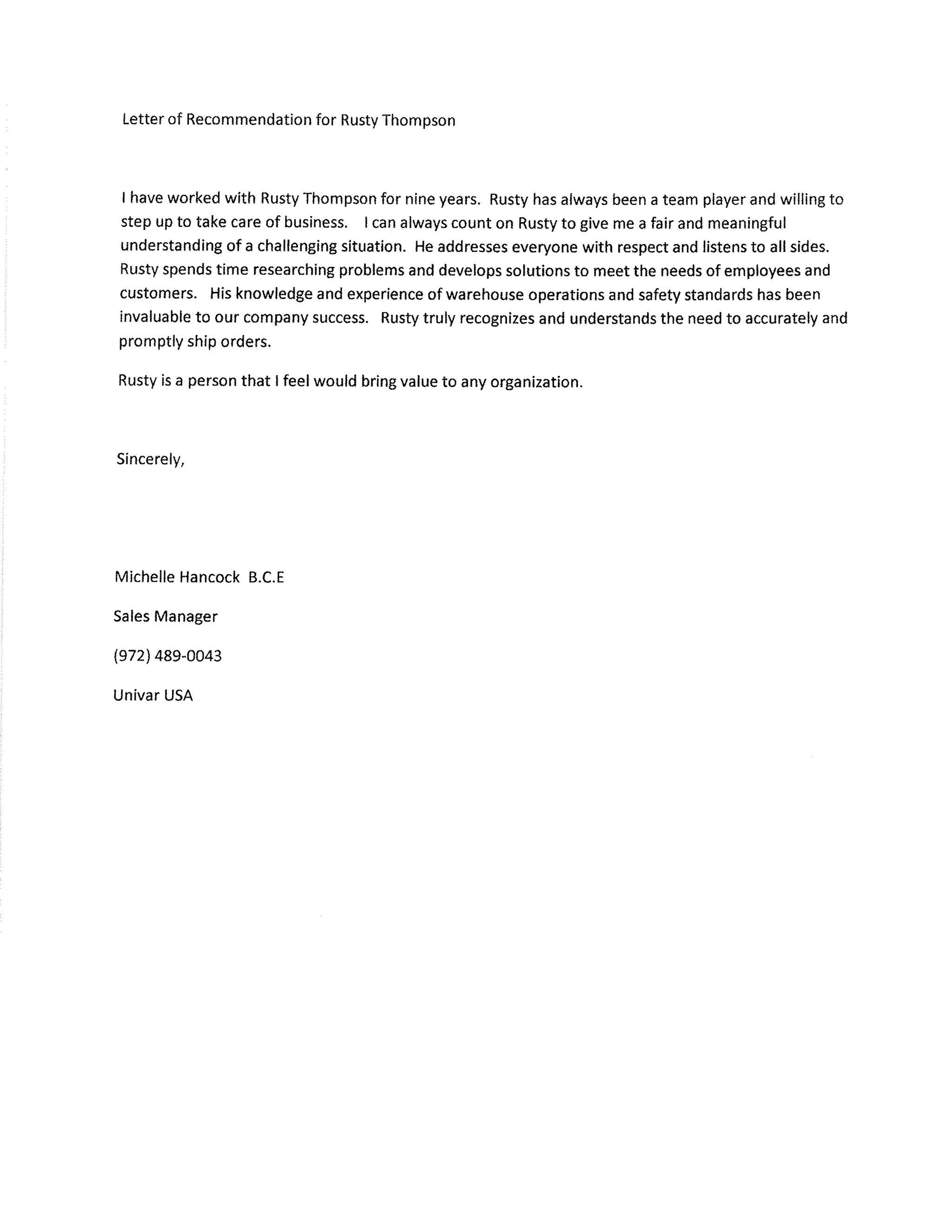 Resume letters | PDF