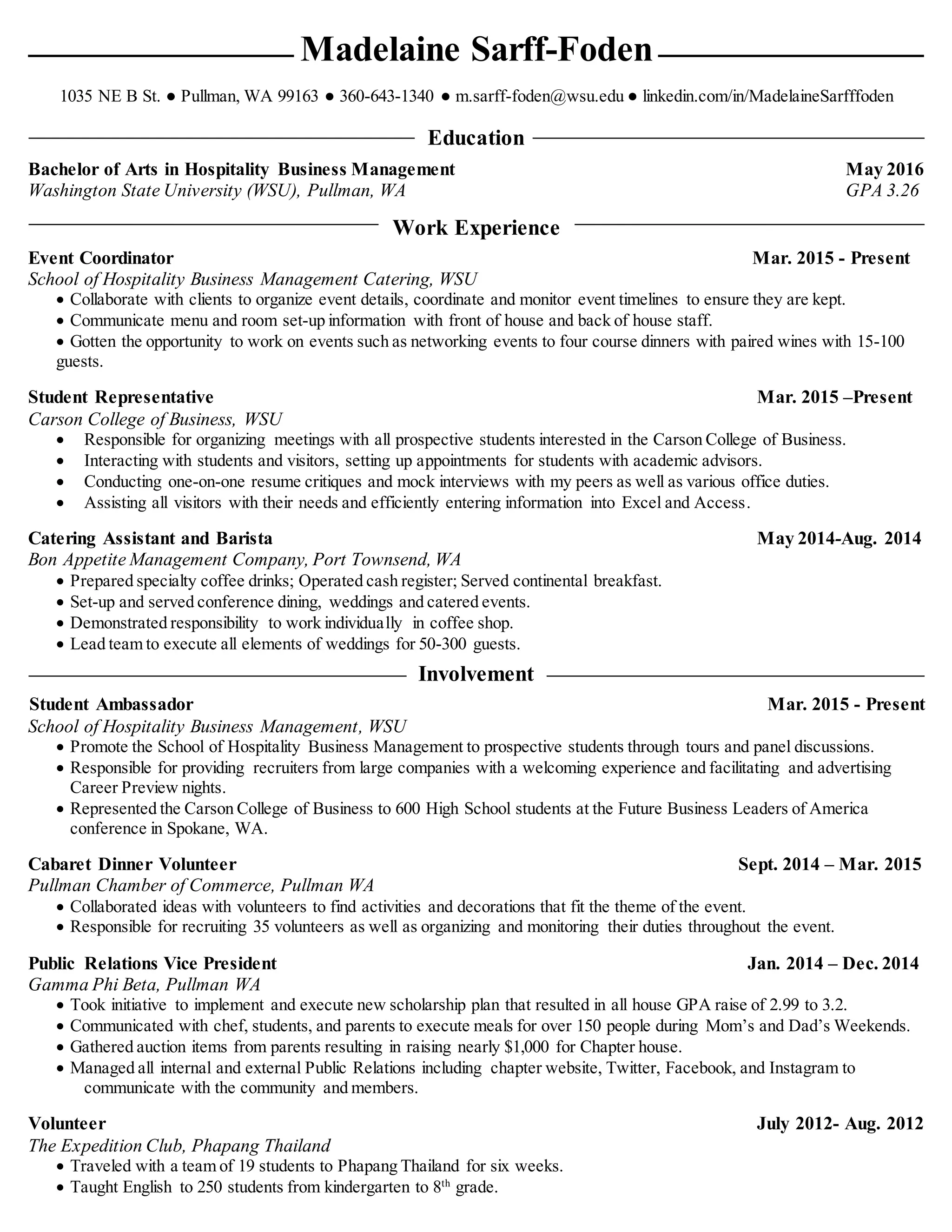 Resume Madelaine Sarff-Foden | DOCX