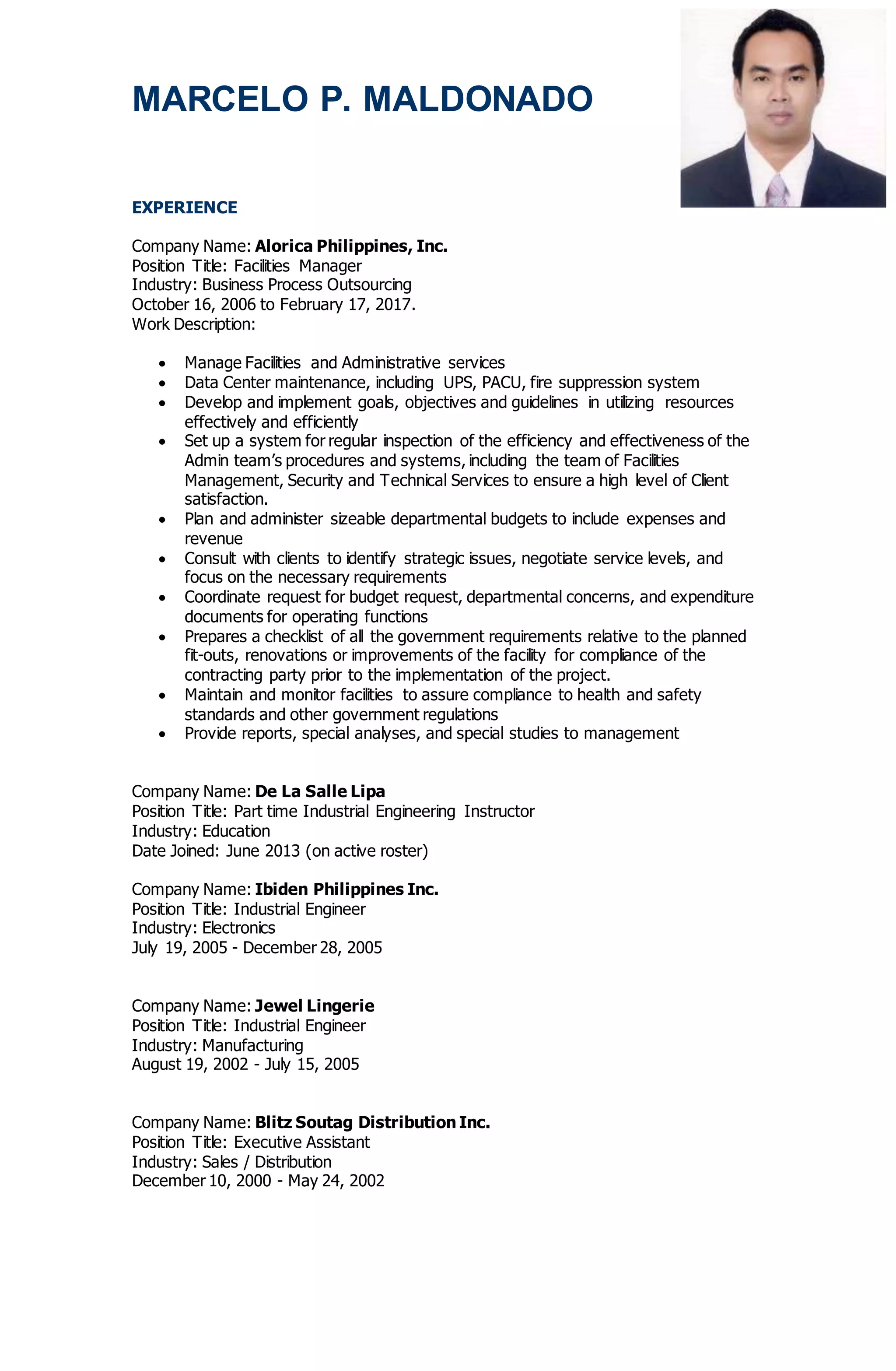 Resume marcelo p maldonado | DOCX