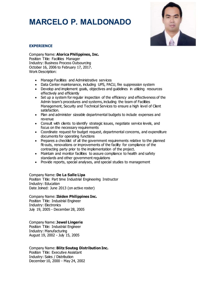 Resume marcelo p maldonado | PDF