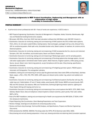 Resume mep latest | DOC