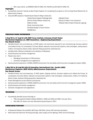 Resume mep latest | DOC