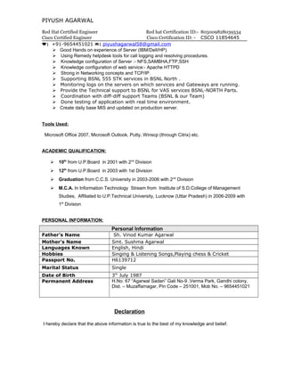 Resume piyush agarwal (1)(1) | DOC
