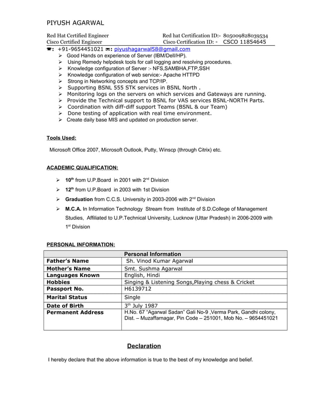Resume piyush agarwal (1)(1) | DOC