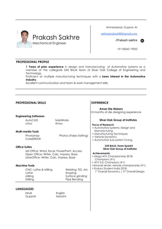 Resume Prakash_Sakhre | PDF