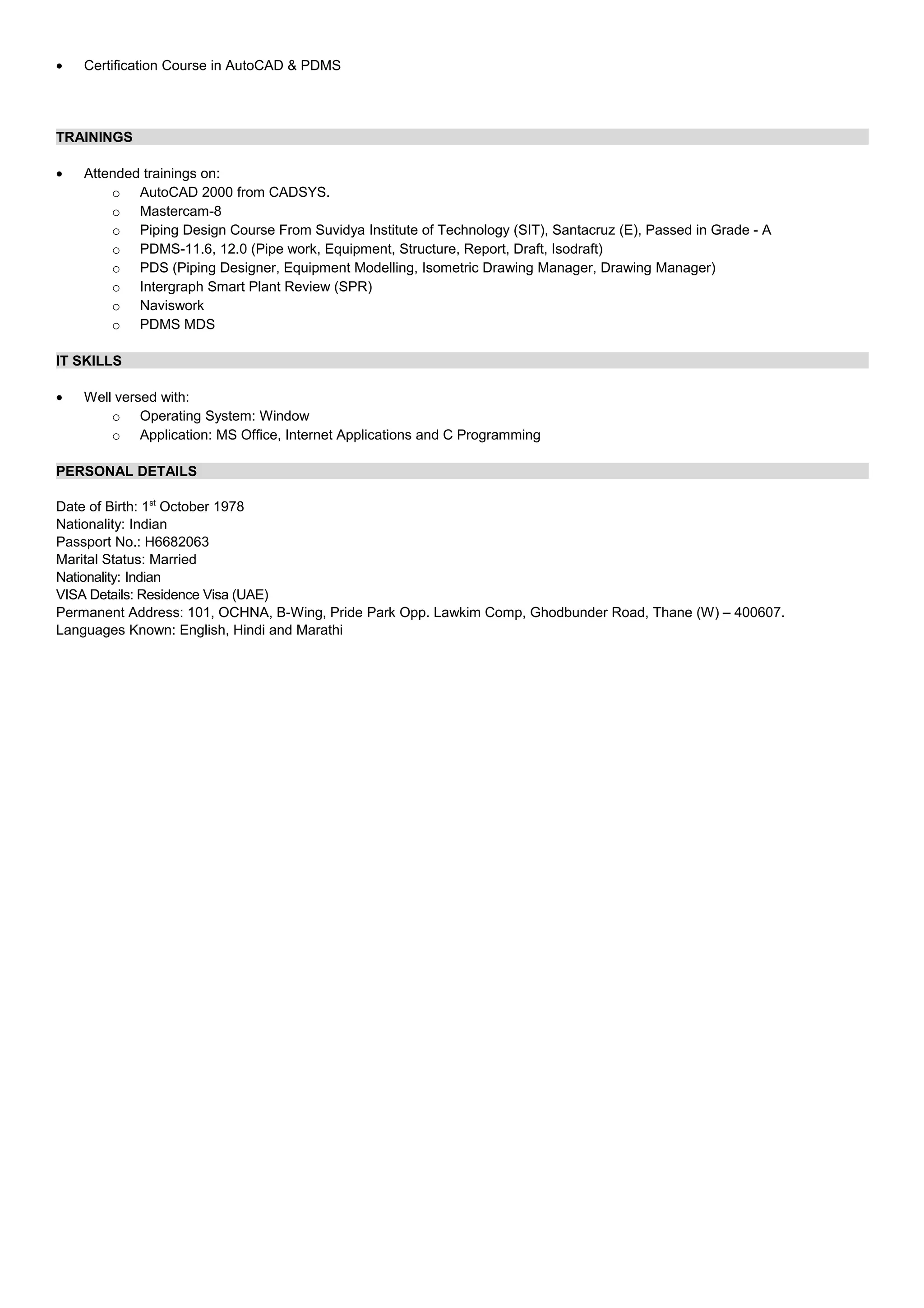 Resume pritam | PDF