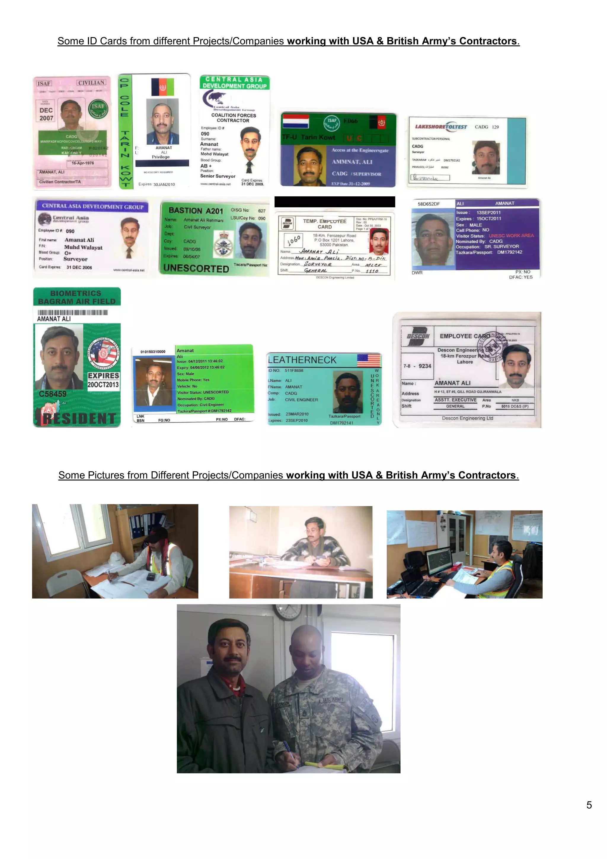 Resume q.surveyor - amanat ali (updated) | PDF