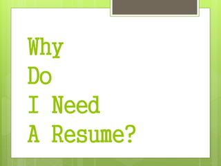 Resume | PPTX