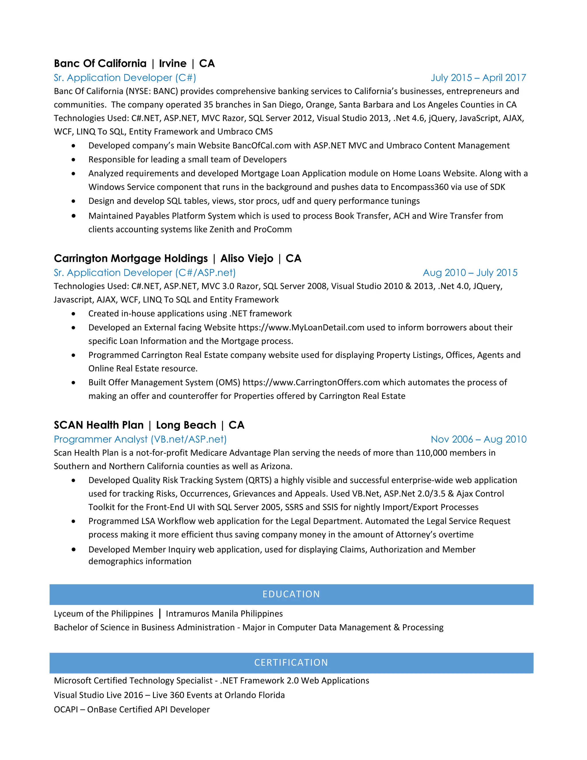 Resume of Ramy Anthony Marasigan PDF version | PDF