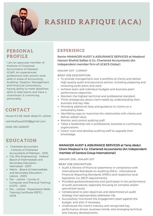 Resume Rashid Rafique, Aca | PDF