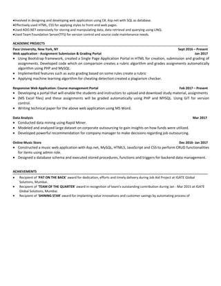 Resume ricky jairath | DOC | Web Development | Internet