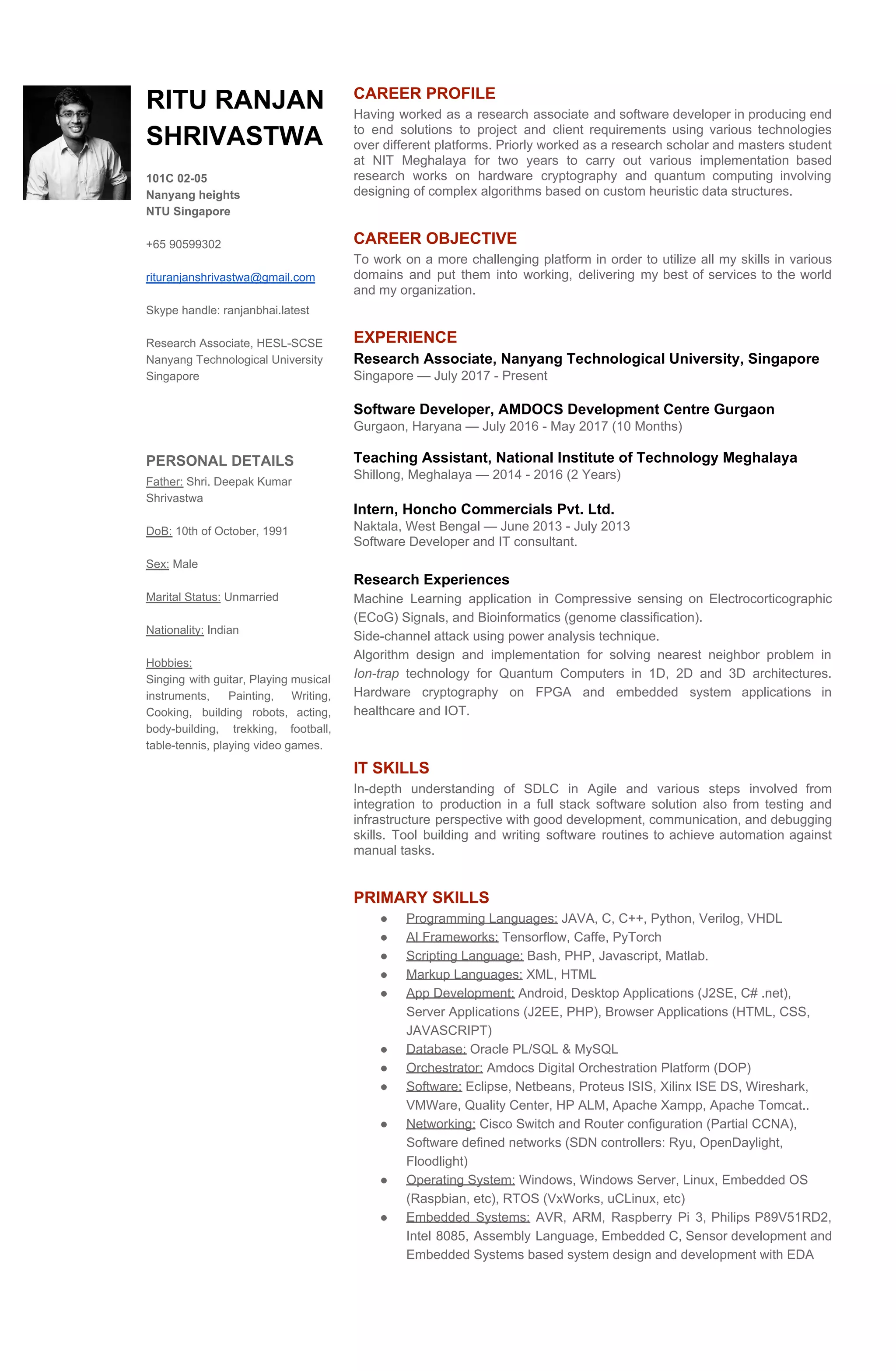 Resume-RituRanjanShrivastwa | PDF