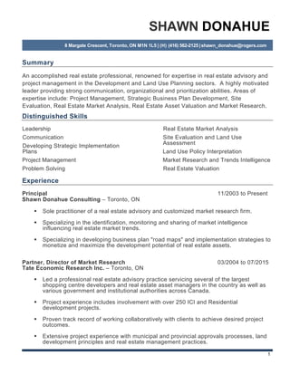 Resume - Shawn Donahue | PDF