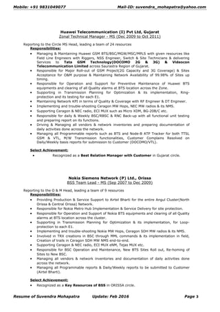 Resume suvendra mohapatra | PDF