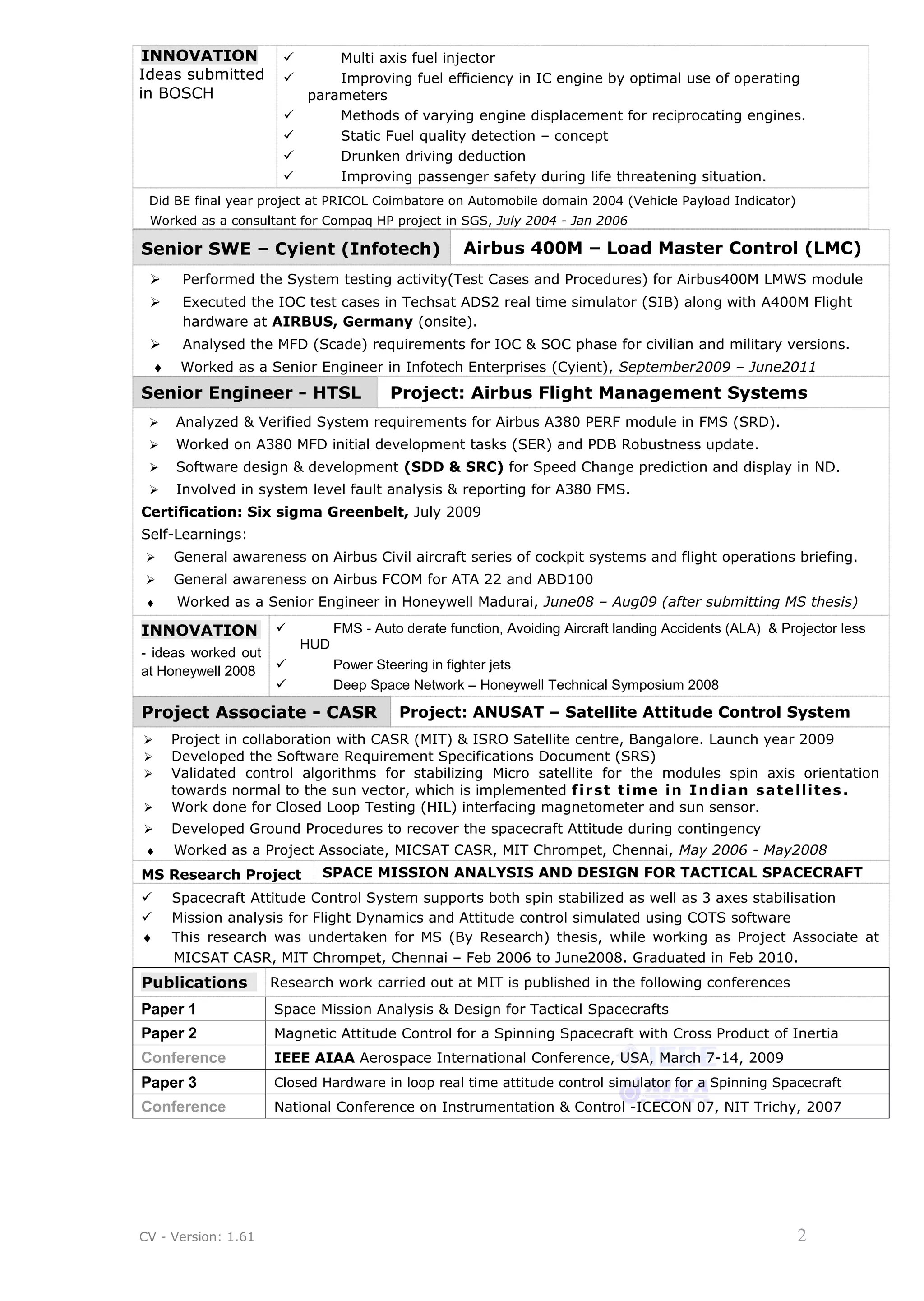 Resume swaminathan balaraman | DOC