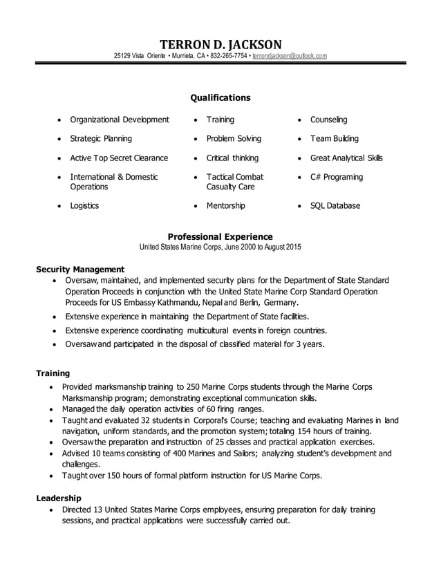 Resume terron jackson2 (murriata) | DOCX