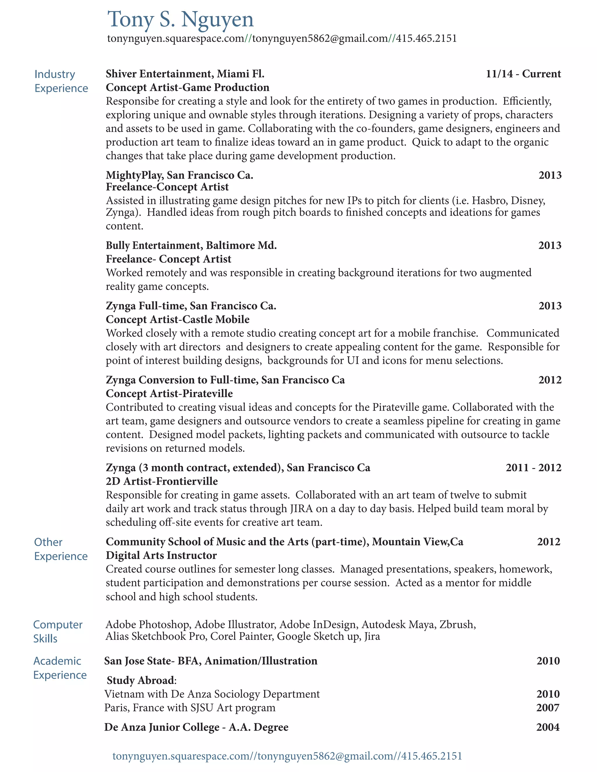 Resume tony s. nguyen | PDF