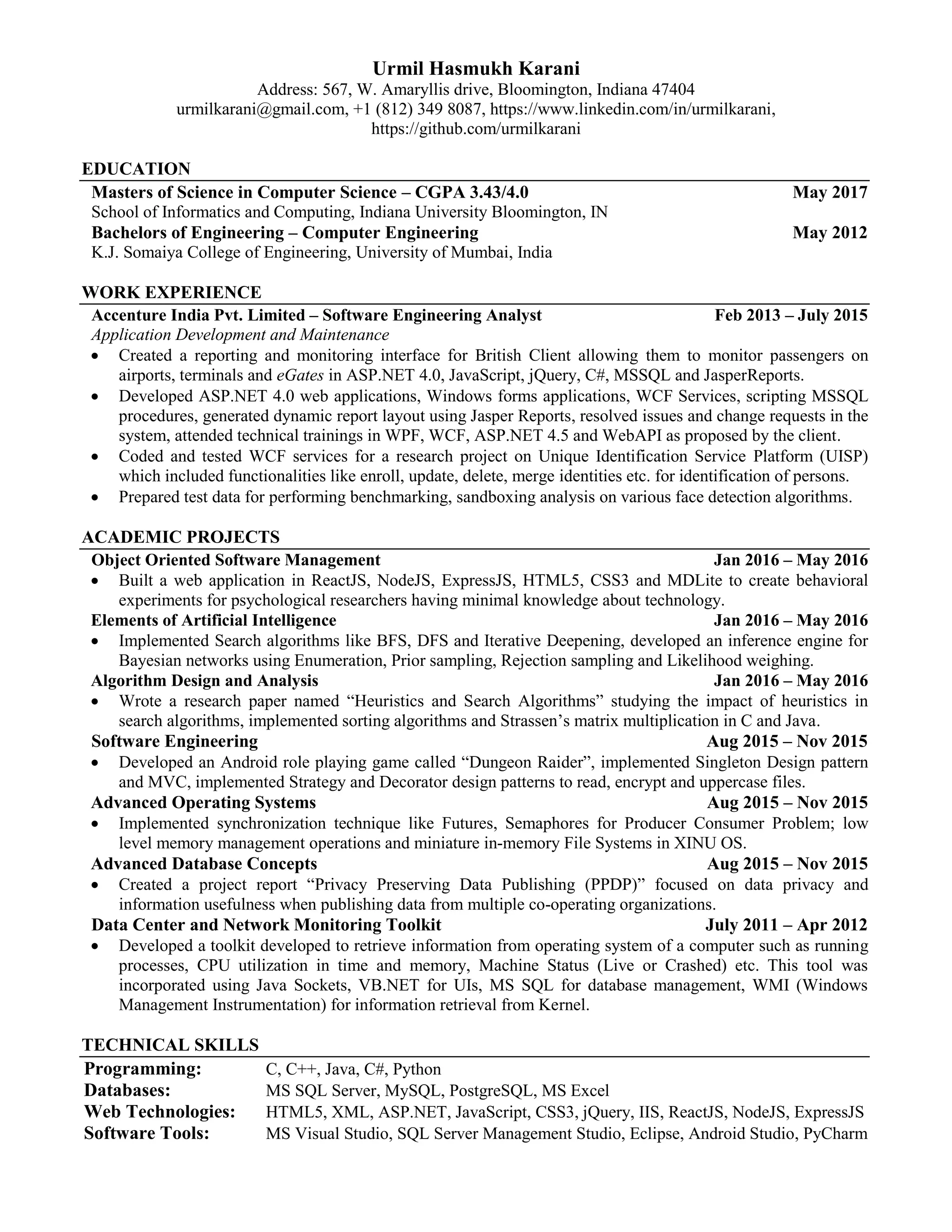 Resume | PDF