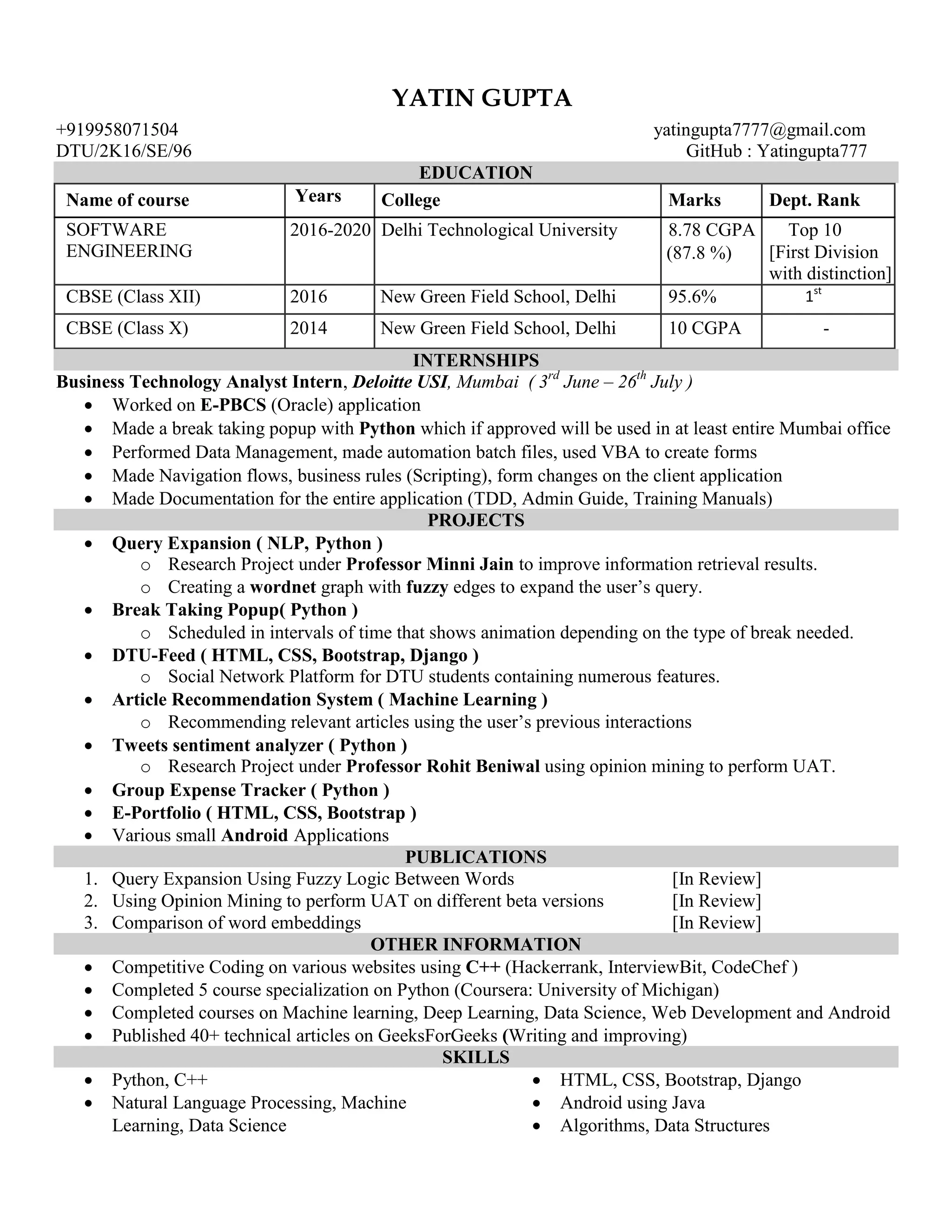 Resume | PDF