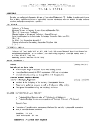 Resume 08 | PDF