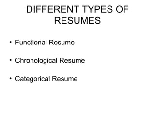 resume writing | PPT