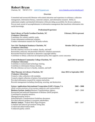 Resume 1 | DOCX | Business | Business and Finance