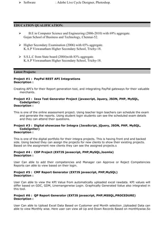 PHP Developer 8 + years experience | PDF