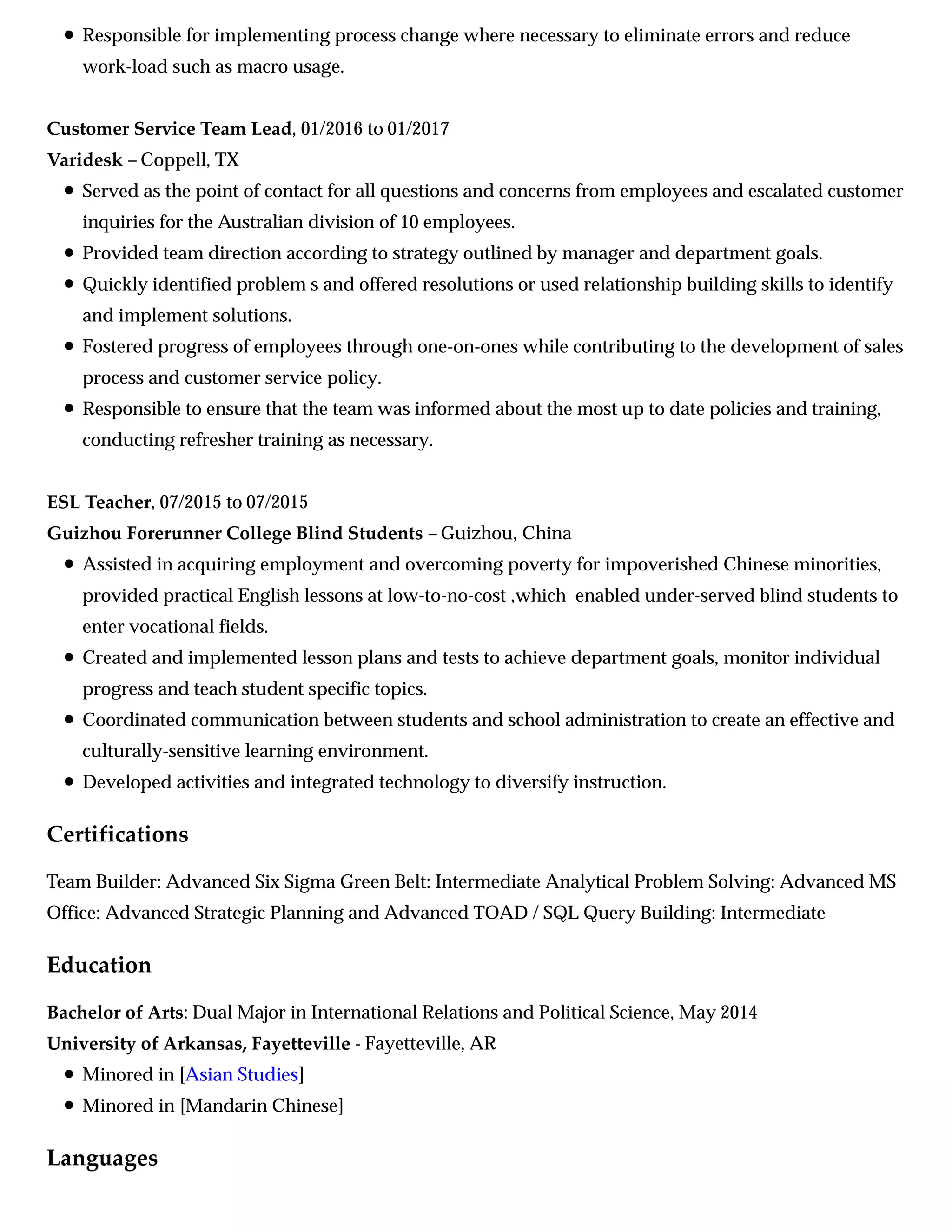 Morgan Starnes Resume 2018 McK | PDF