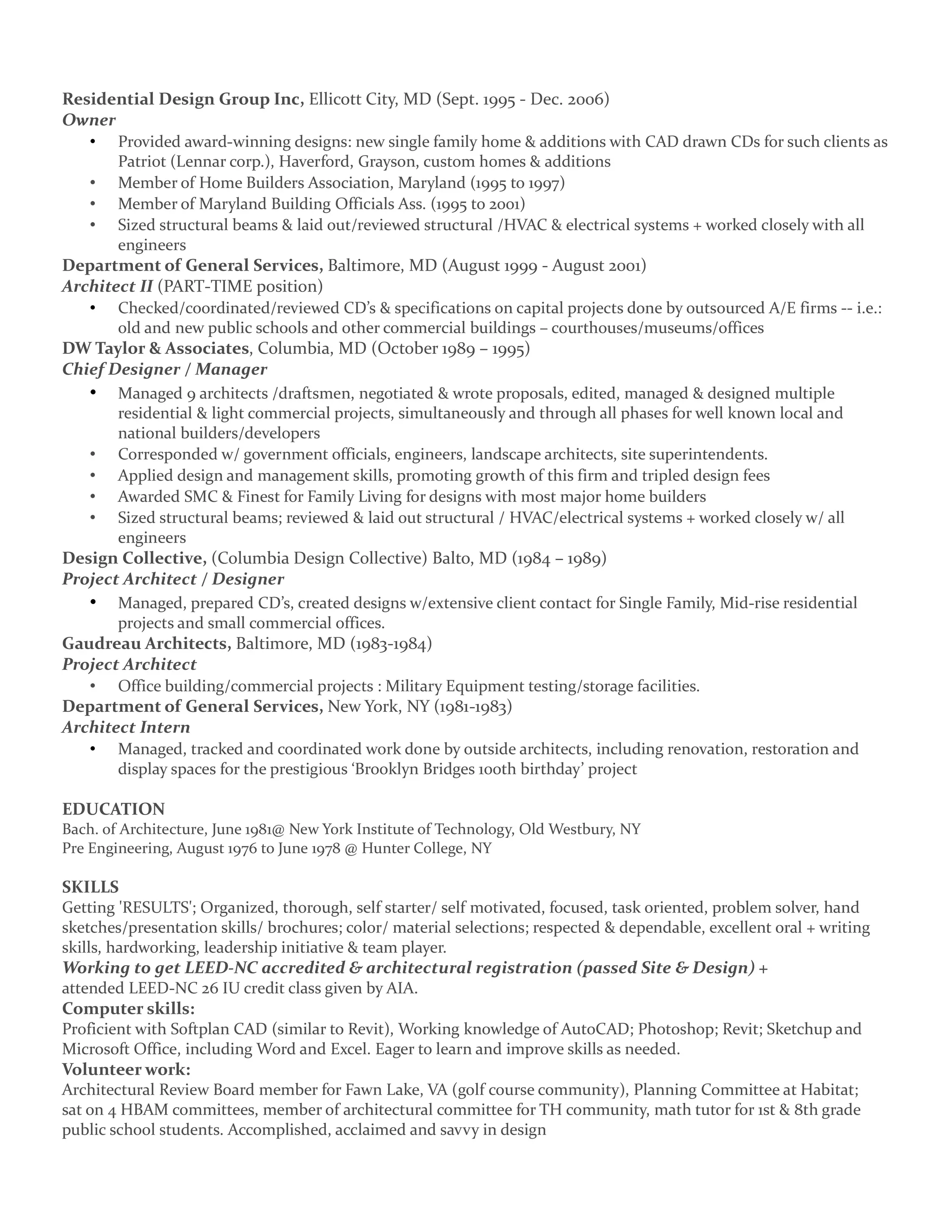 Resume12 Traditional Style | PDF