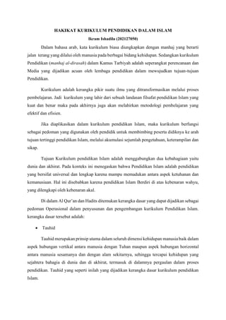 resume 1 hakikat kurikulum pendidikan islam.pdf