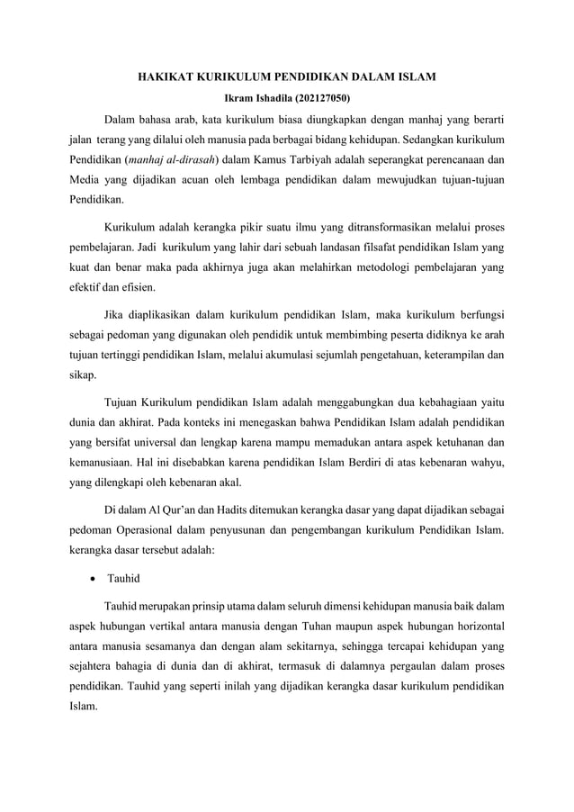 resume 1 hakikat kurikulum pendidikan islam.pdf