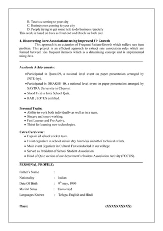 Resume2 | DOC | Programming Languages | Computing