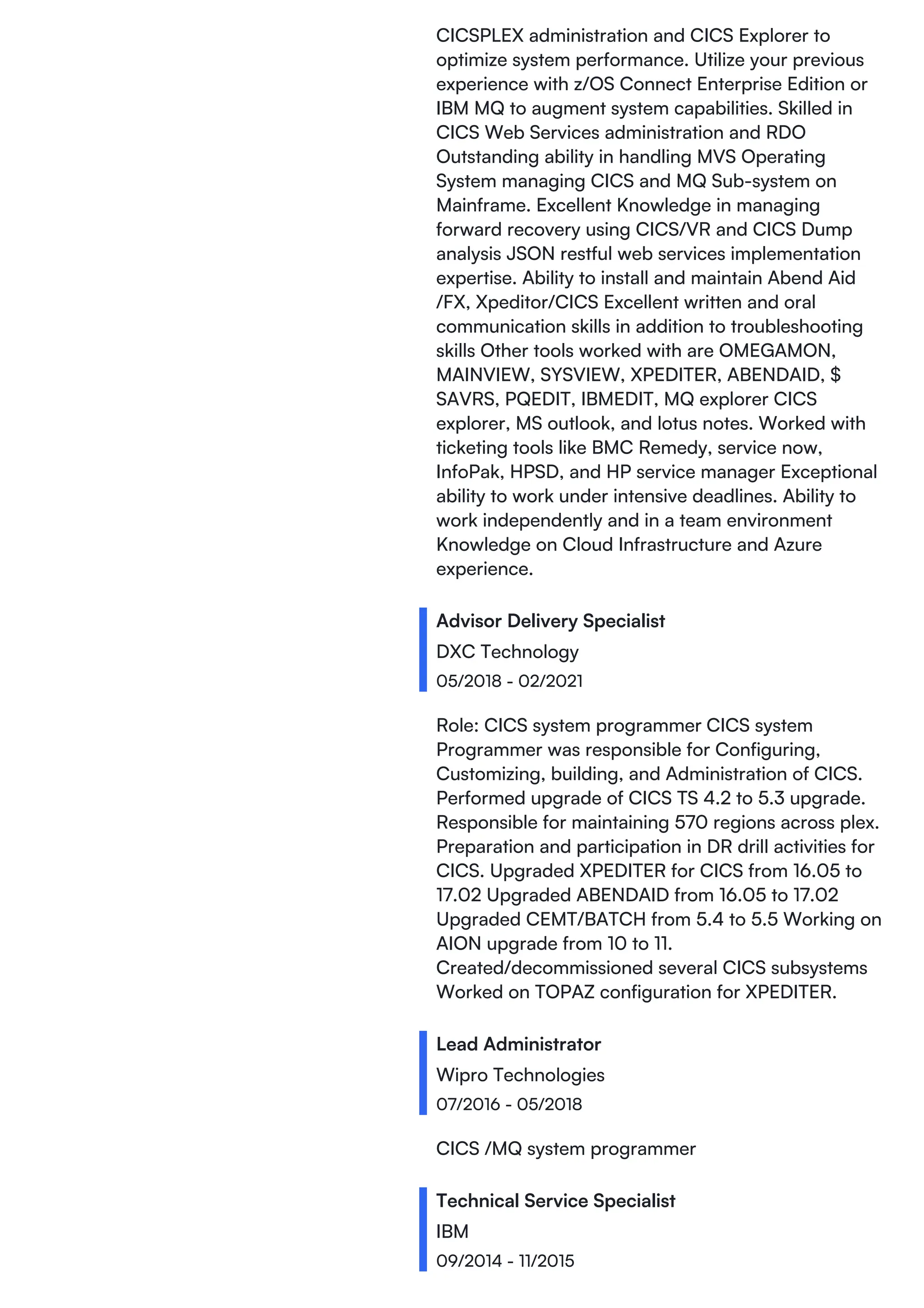 Balaji C Mainframe CICS System programmer .pdf