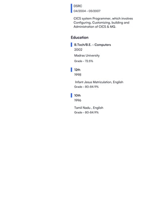 Balaji C Mainframe CICS System programmer .pdf
