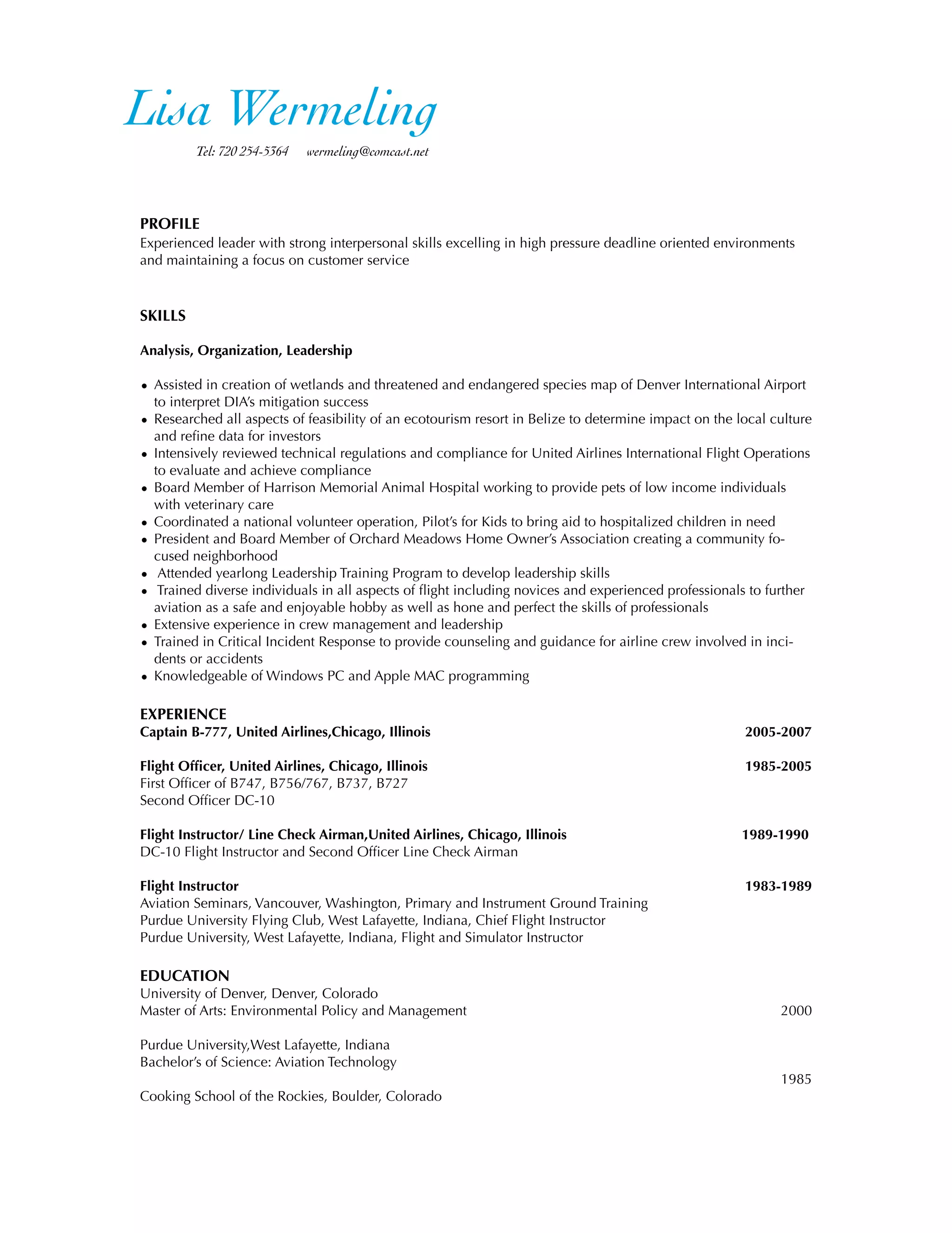 Resume2010 | PDF | Air Travel | Travel Type