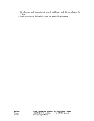 Resume 2010 (English) | DOC | Computing | Technology & Computing