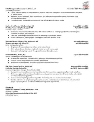 Resume 2012 Consultant | DOCX